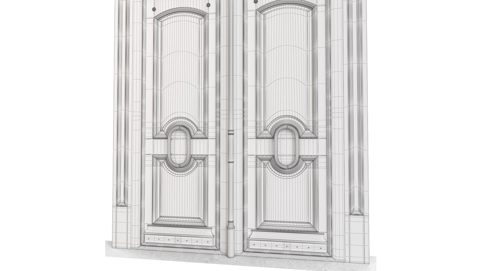 Entrance Classic Door 94 Model - TurboSquid 2122668