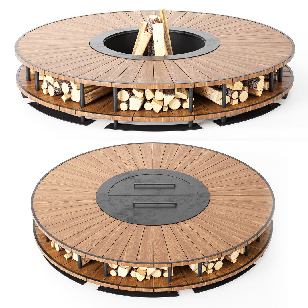 3D Fire Pit 04 - TurboSquid 2038836