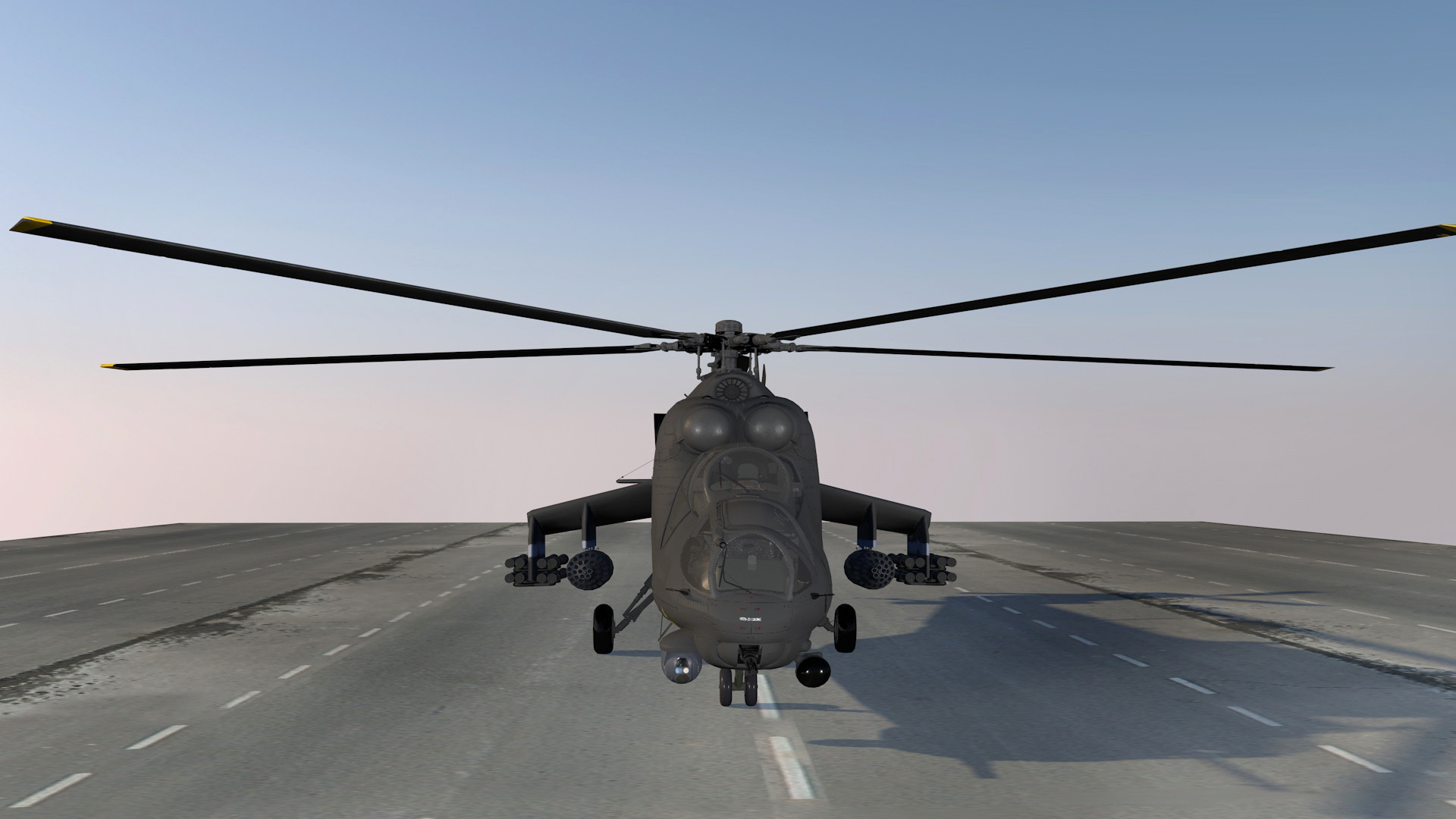 Russian Combat Helicopter Mi-35 3D Model - TurboSquid 1275506