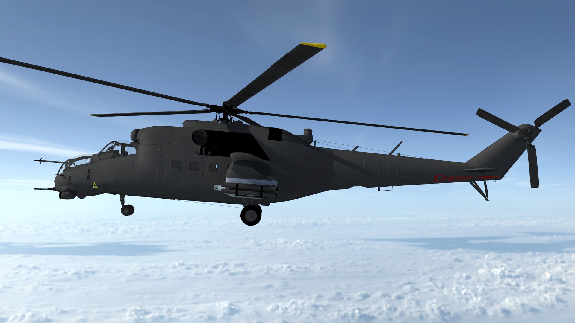 Russian Combat Helicopter Mi-35 3D Model - TurboSquid 1275506