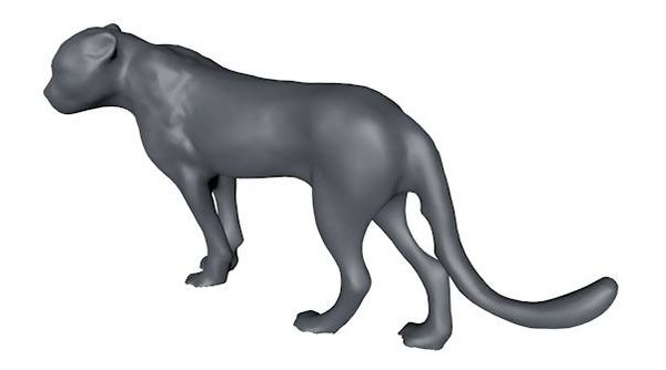 cheetah base mesh 3d model
