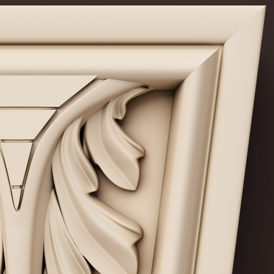 3dsmax key stone decor interior wall
