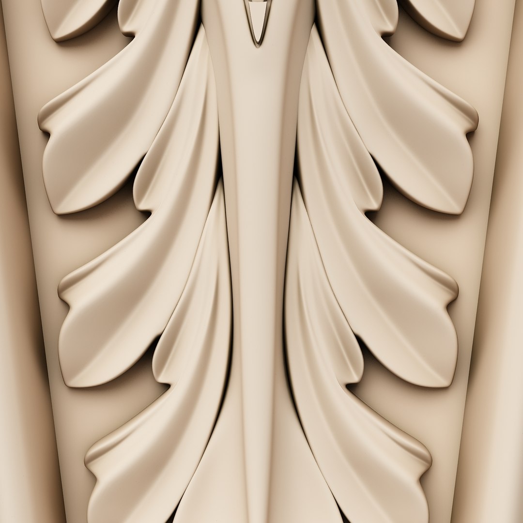 3dsmax key stone decor interior wall