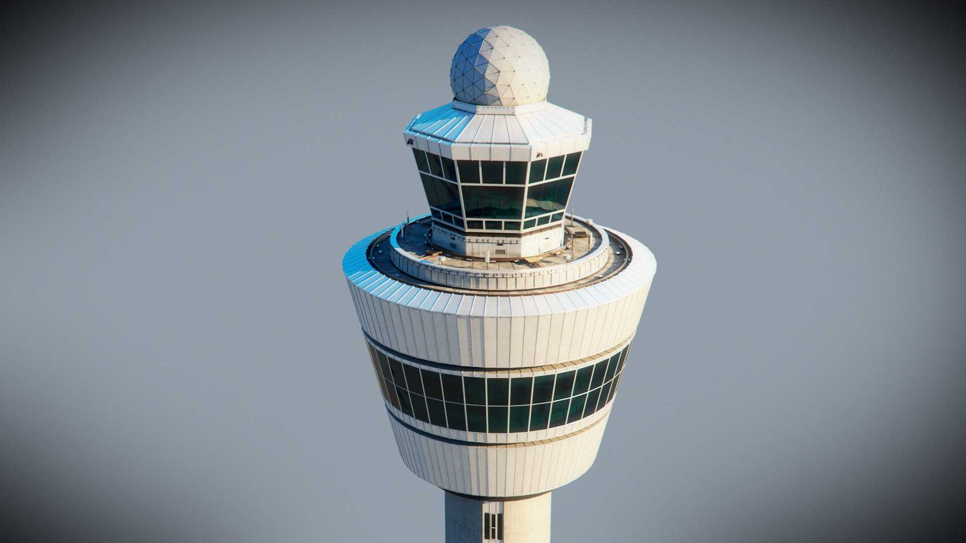 3D Amsterdam Air Control Tower Model - TurboSquid 1464569
