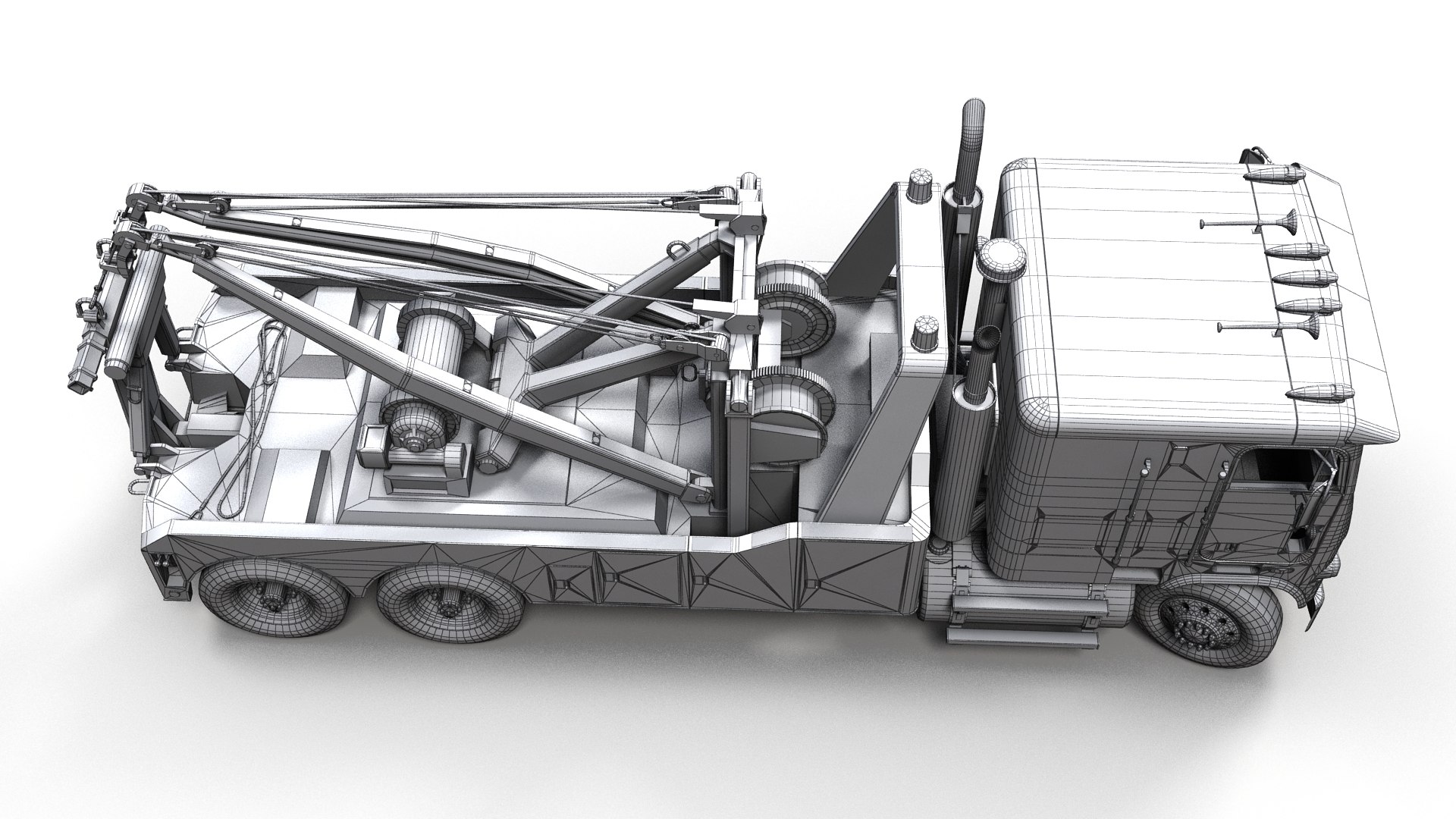 1980 Freightliner Heavy Wrecker Model - TurboSquid 2078765