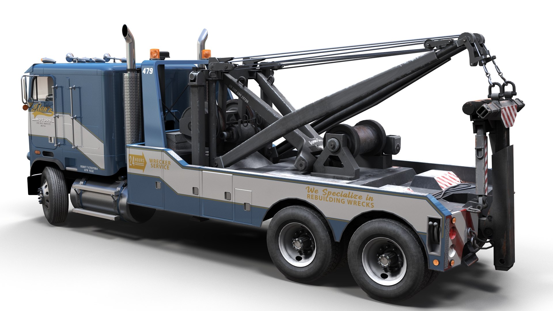 1980 Freightliner Heavy Wrecker Model - TurboSquid 2078765