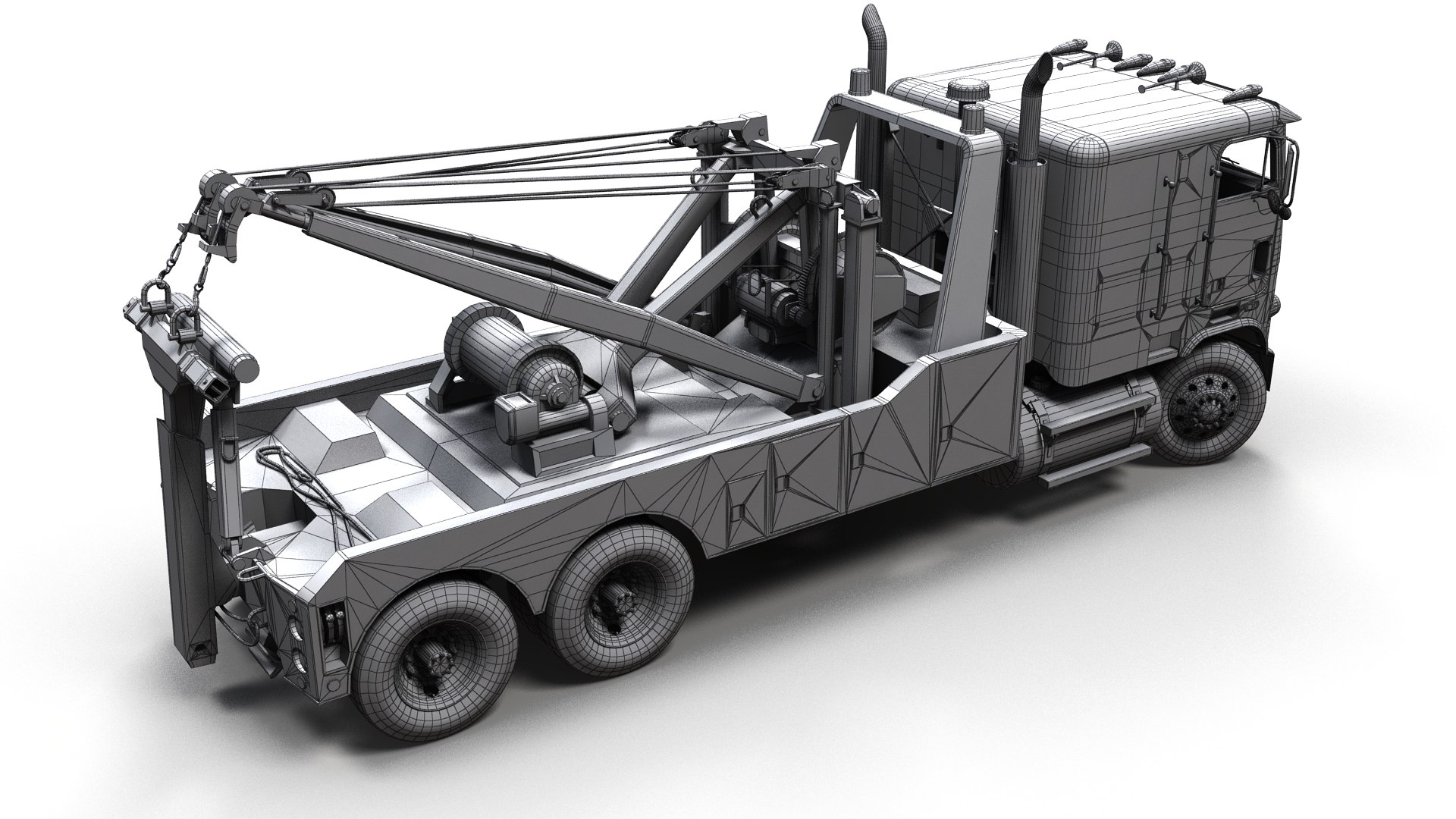 1980 Freightliner Heavy Wrecker Model - TurboSquid 2078765