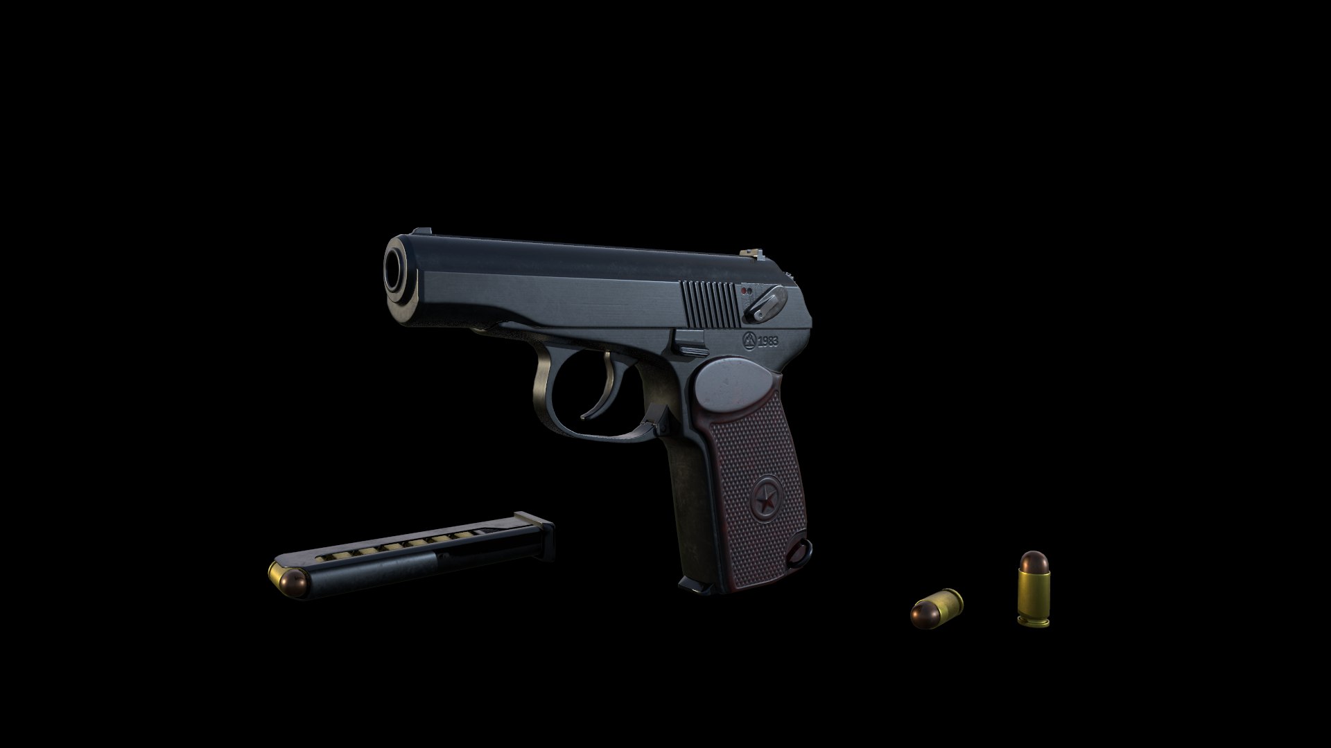 3D Makarov Pistol - TurboSquid 1281098