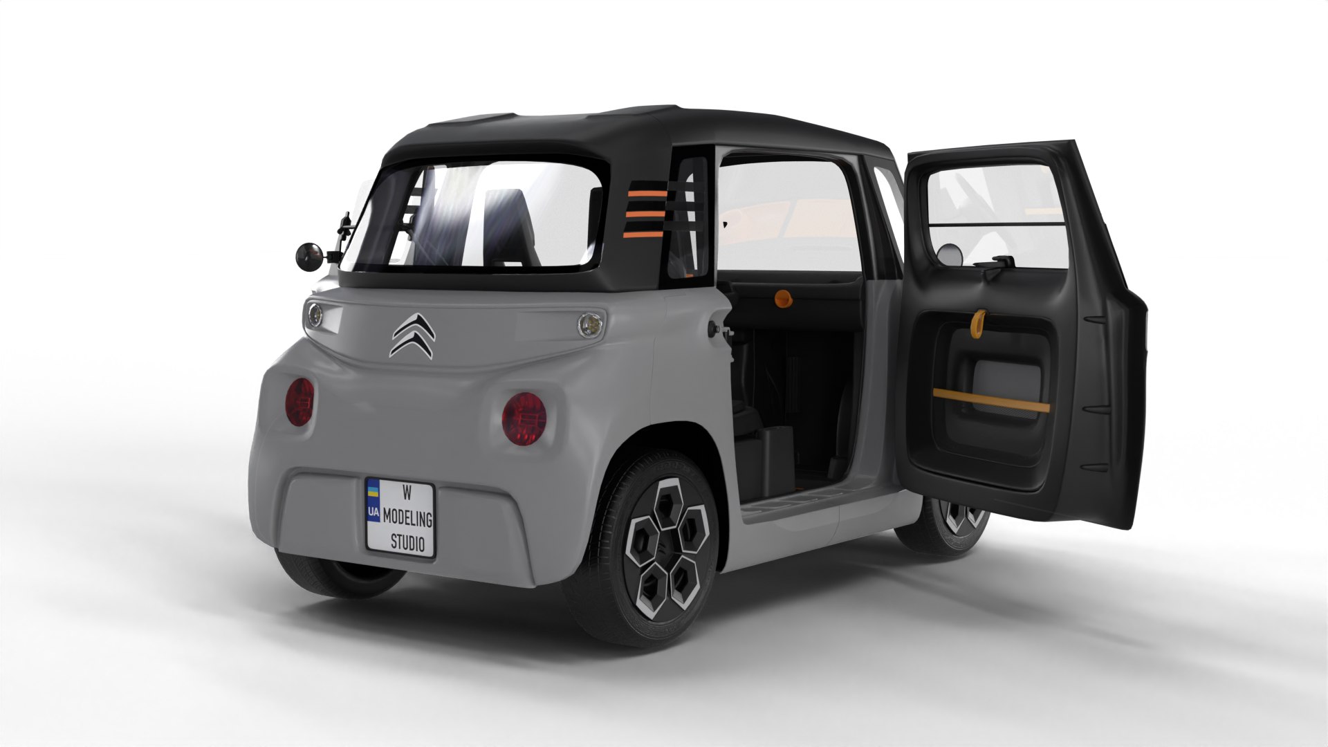 Citroen Ami 2020 3d Model HQ Interior 3D - TurboSquid 2186265