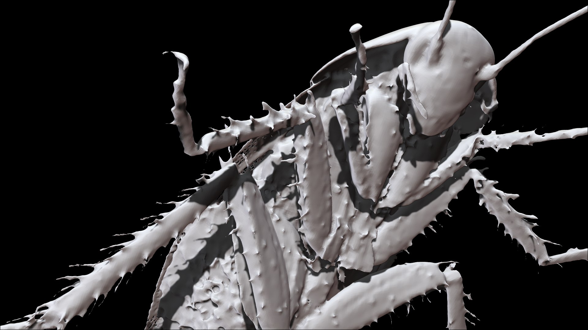 3D Smoky Brown Cockroach CT Scan - TurboSquid 1766135