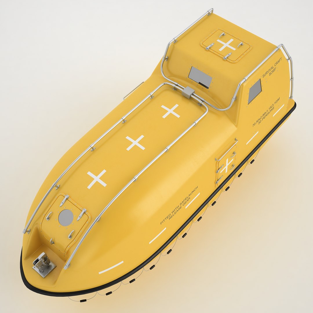 Lifeboat life boat 3D model | 1143858 | TurboSquid