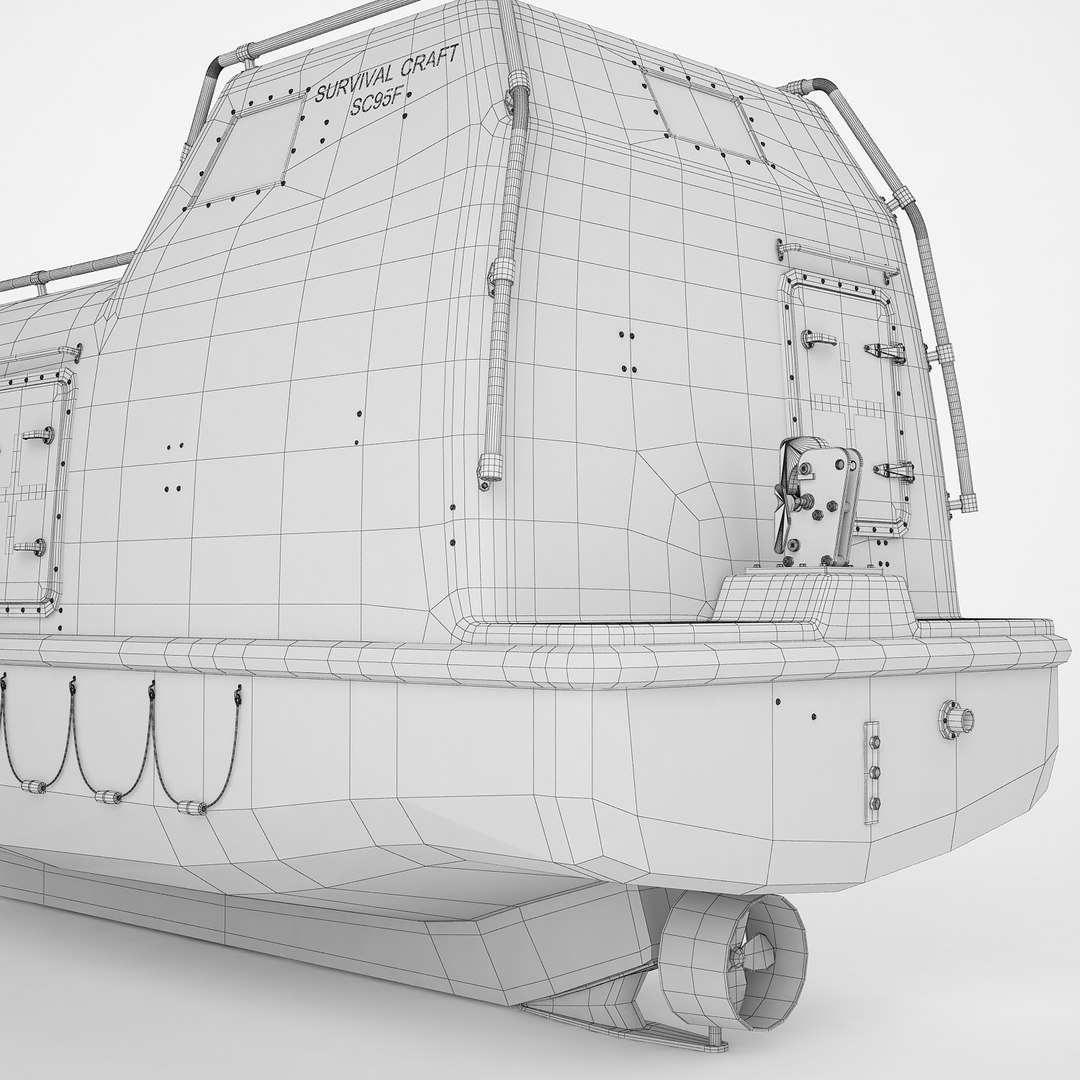Lifeboat life boat 3D model | 1143858 | TurboSquid