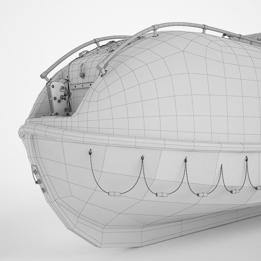 Lifeboat life boat 3D model | 1143858 | TurboSquid