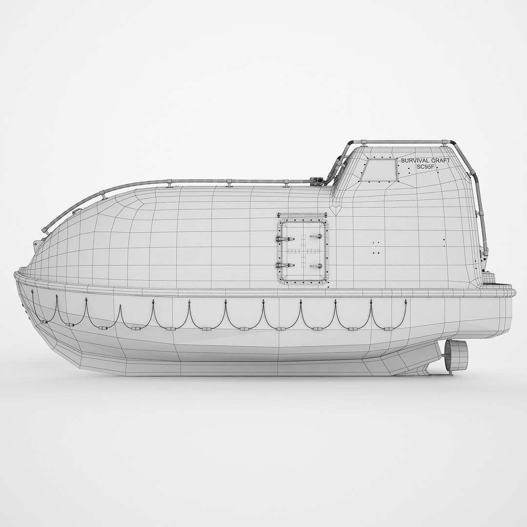 Lifeboat life boat 3D model | 1143858 | TurboSquid