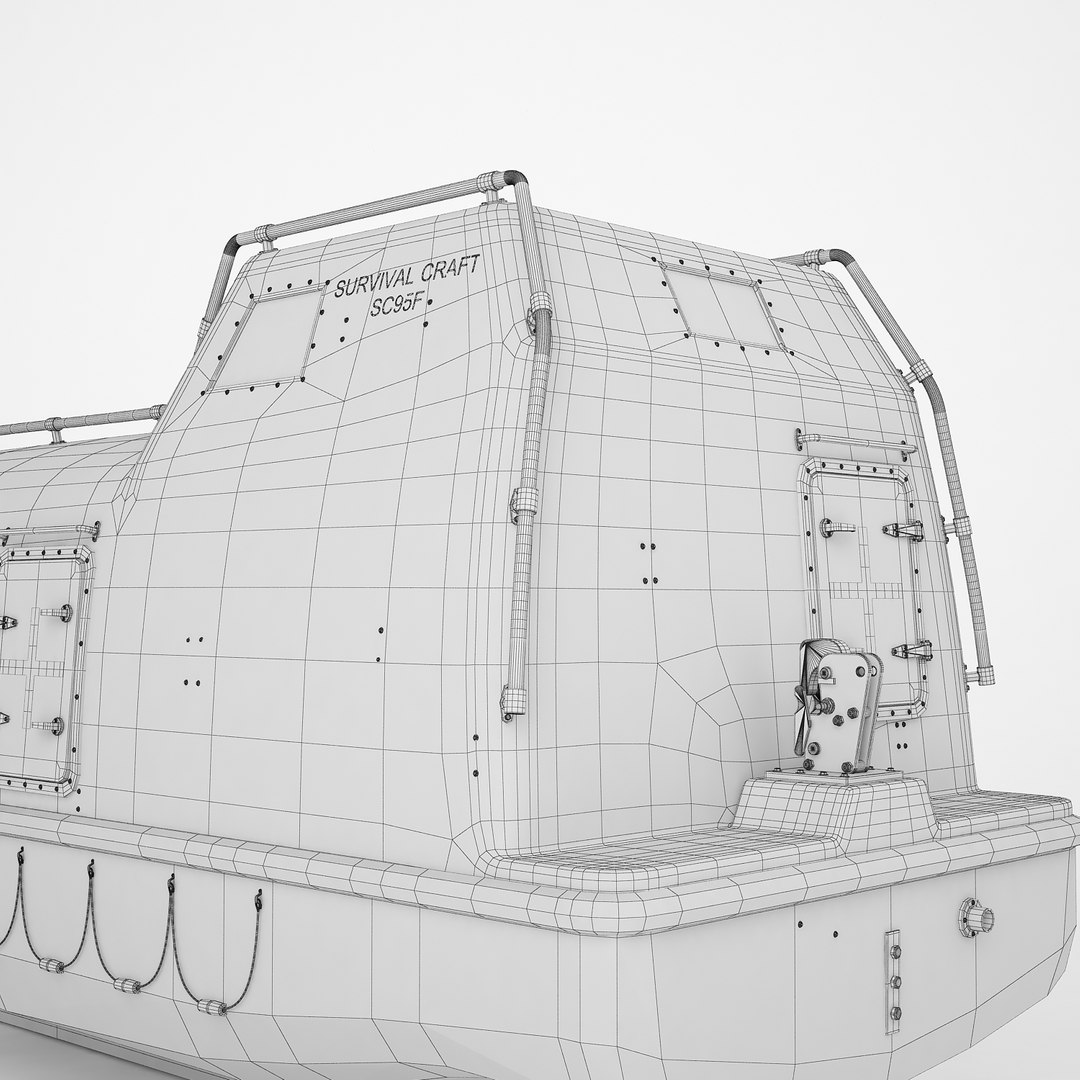 Lifeboat life boat 3D model | 1143858 | TurboSquid