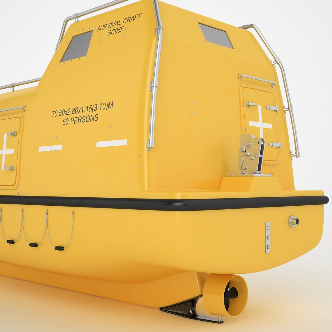 Lifeboat life boat 3D model | 1143858 | TurboSquid