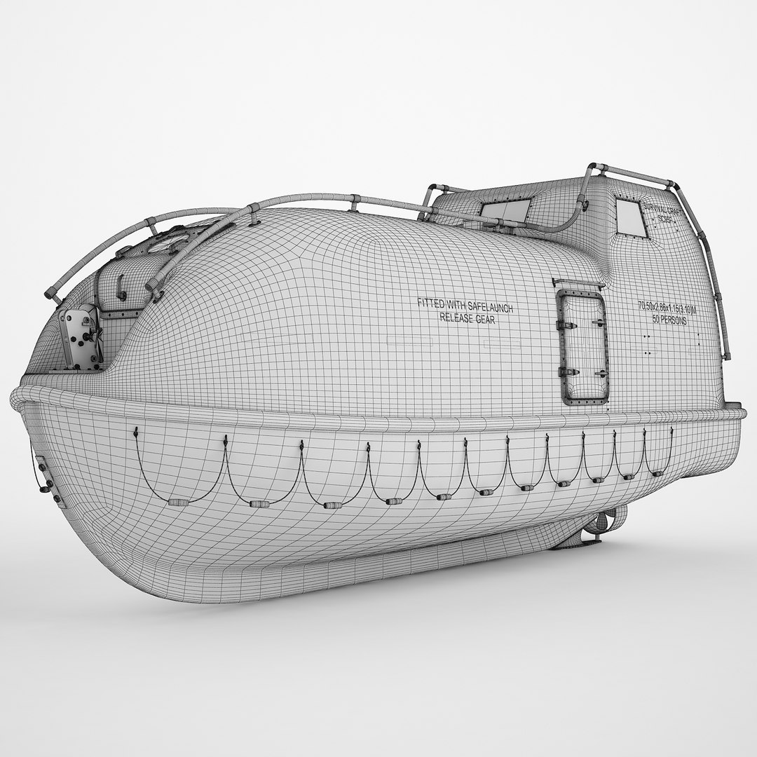 Lifeboat life boat 3D model | 1143858 | TurboSquid