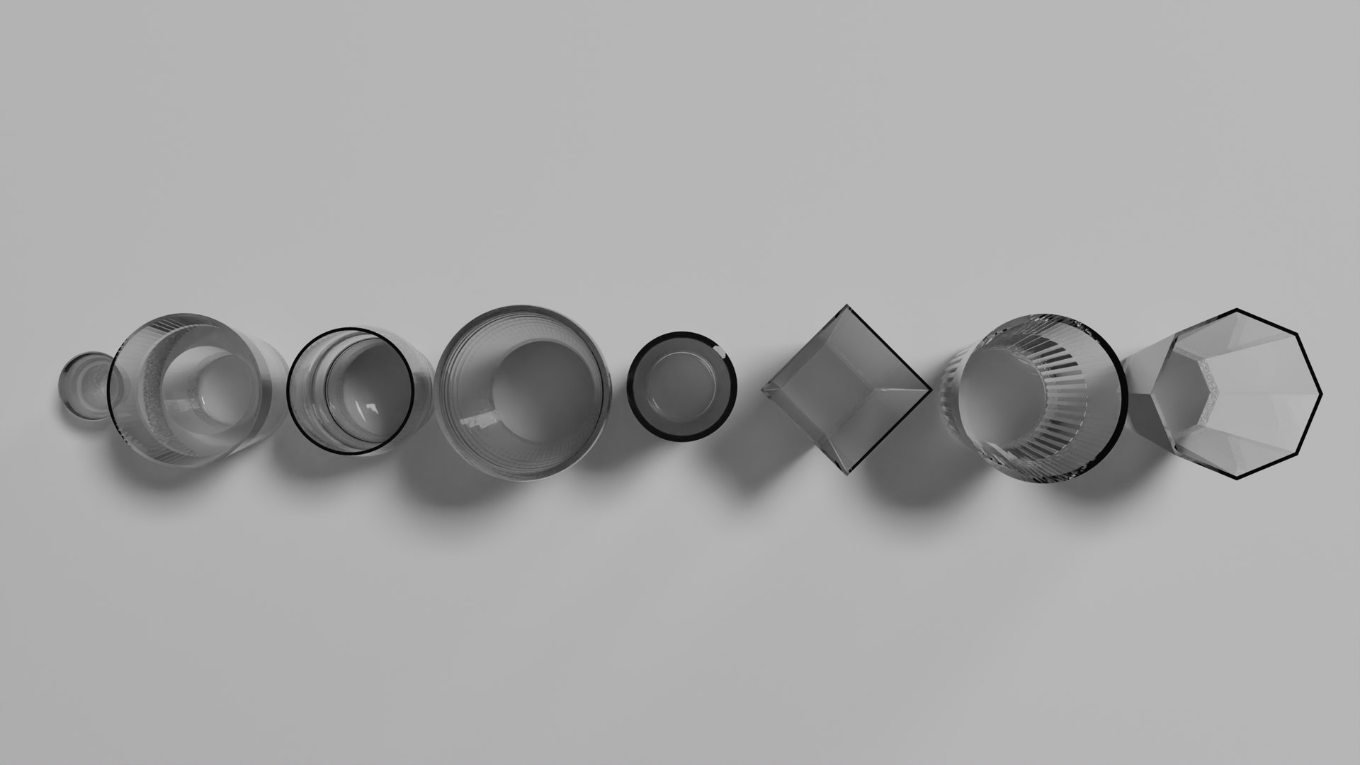 3D Glass Collection Part 1 Model - TurboSquid 2025774