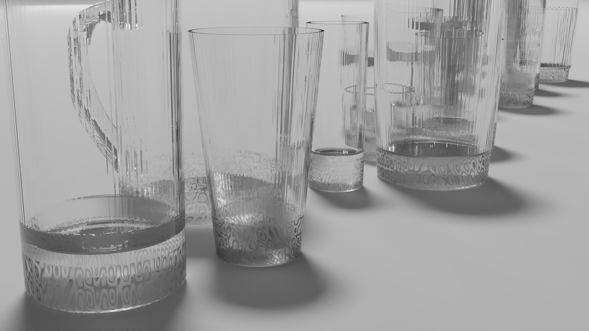 3D Glass Collection Part 1 Model - TurboSquid 2025774