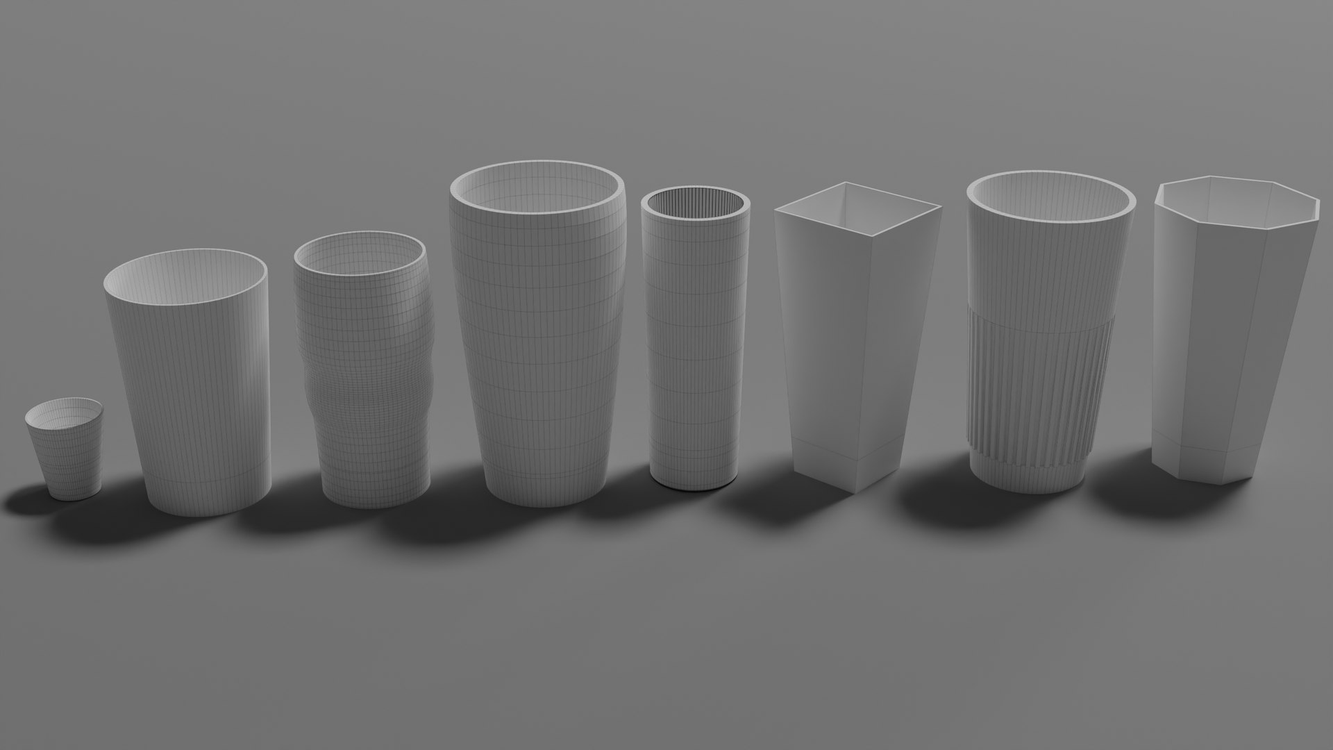 3D Glass Collection Part 1 Model - TurboSquid 2025774