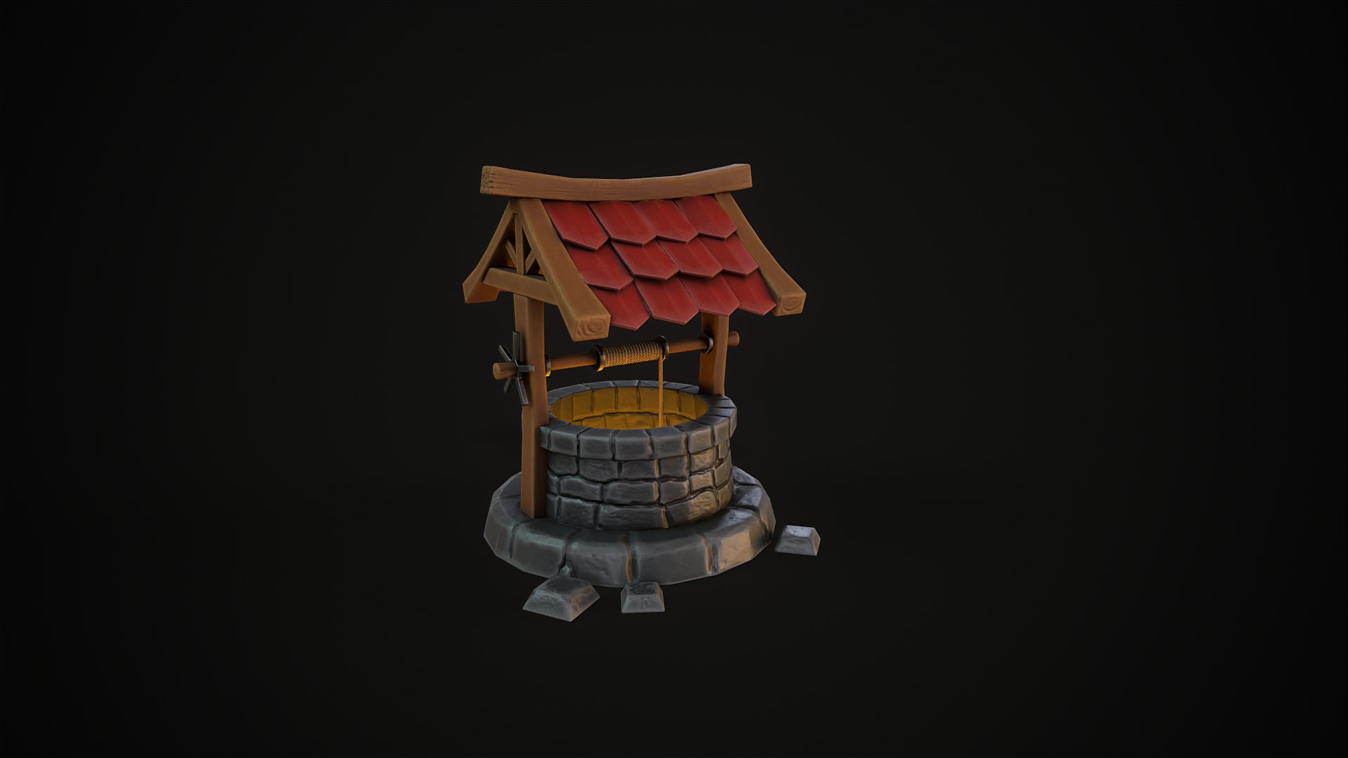 Magic Well Stylized 3D Model - TurboSquid 1873641