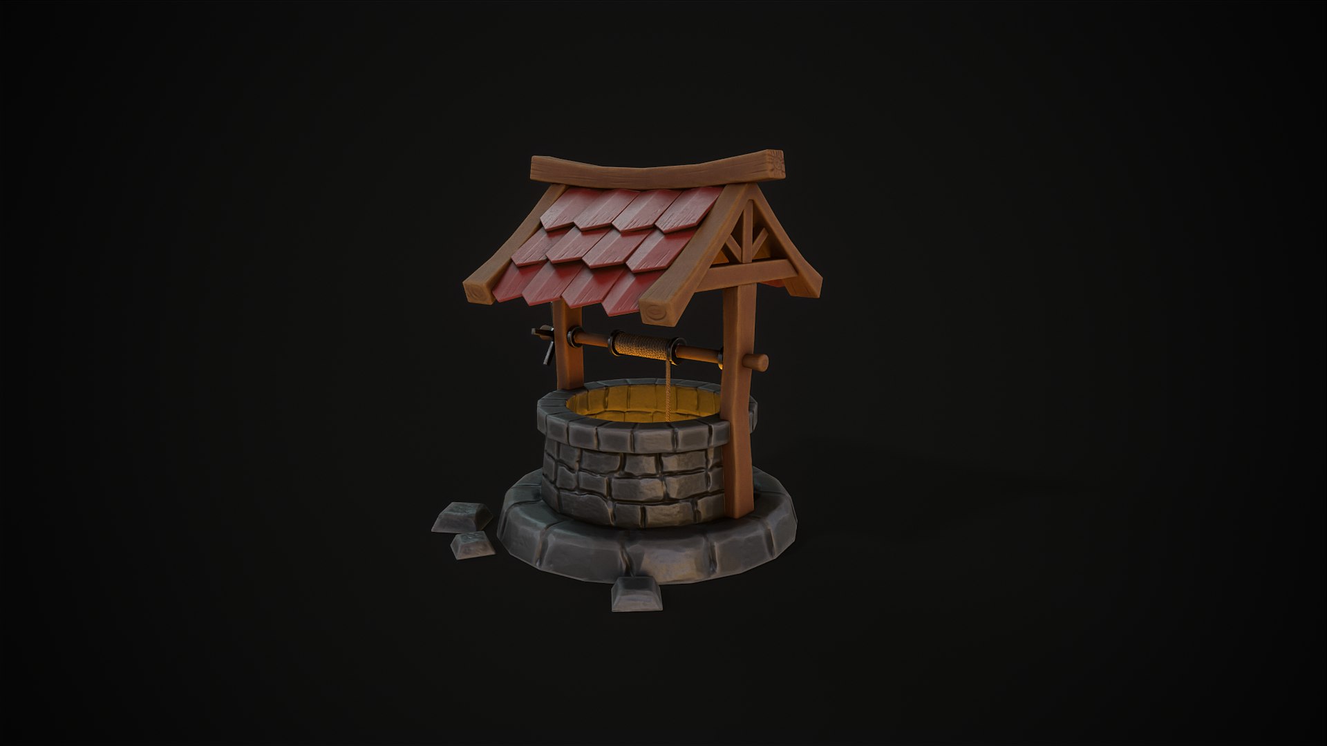 Magic Well Stylized 3D Model - TurboSquid 1873641
