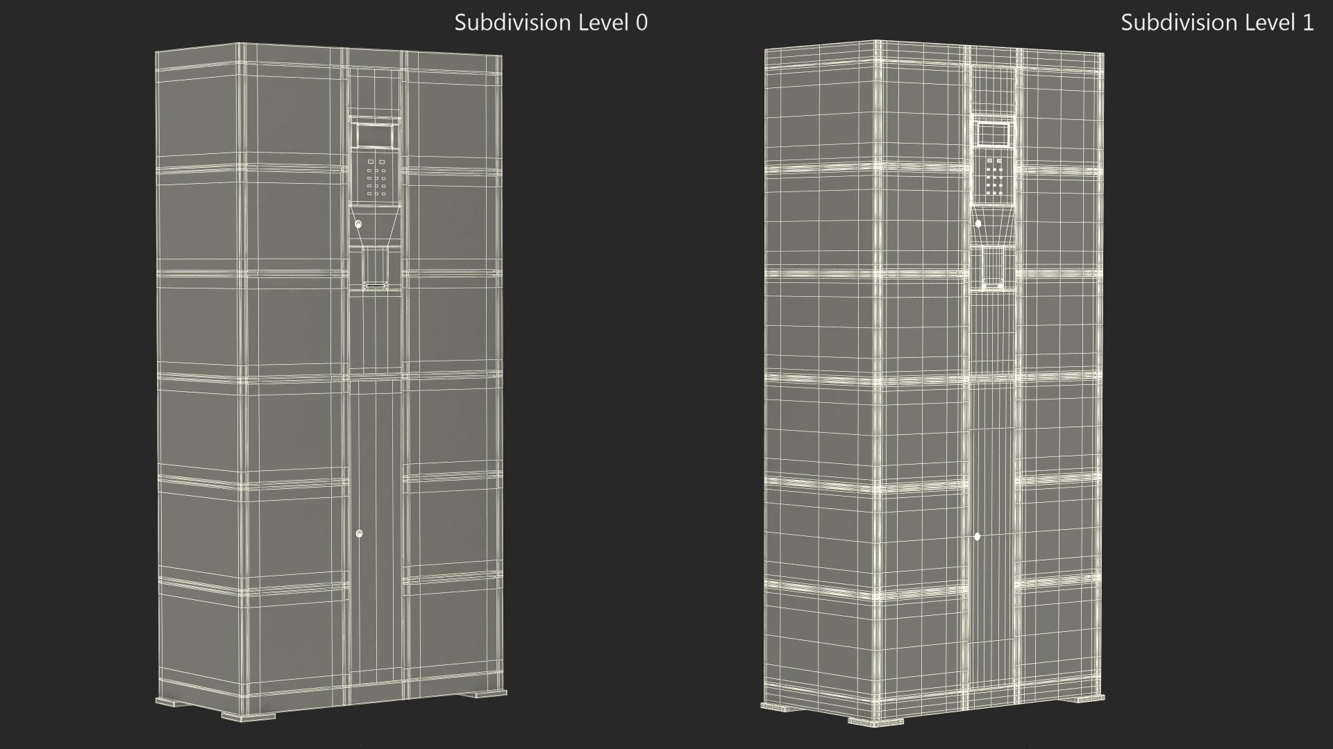 3D Smart Storage Supermarket Blue Model - TurboSquid 2141425