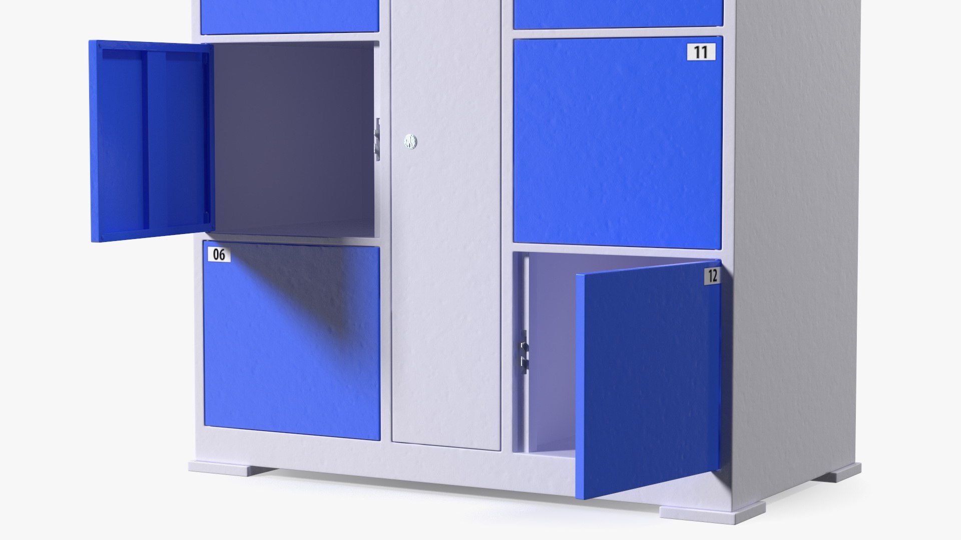 3D Smart Storage Supermarket Blue Model - TurboSquid 2141425
