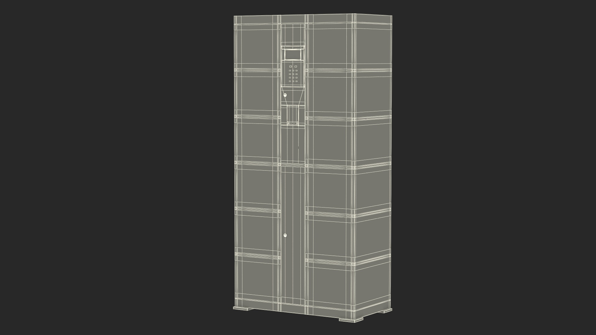 3D Smart Storage Supermarket Blue Model - TurboSquid 2141425