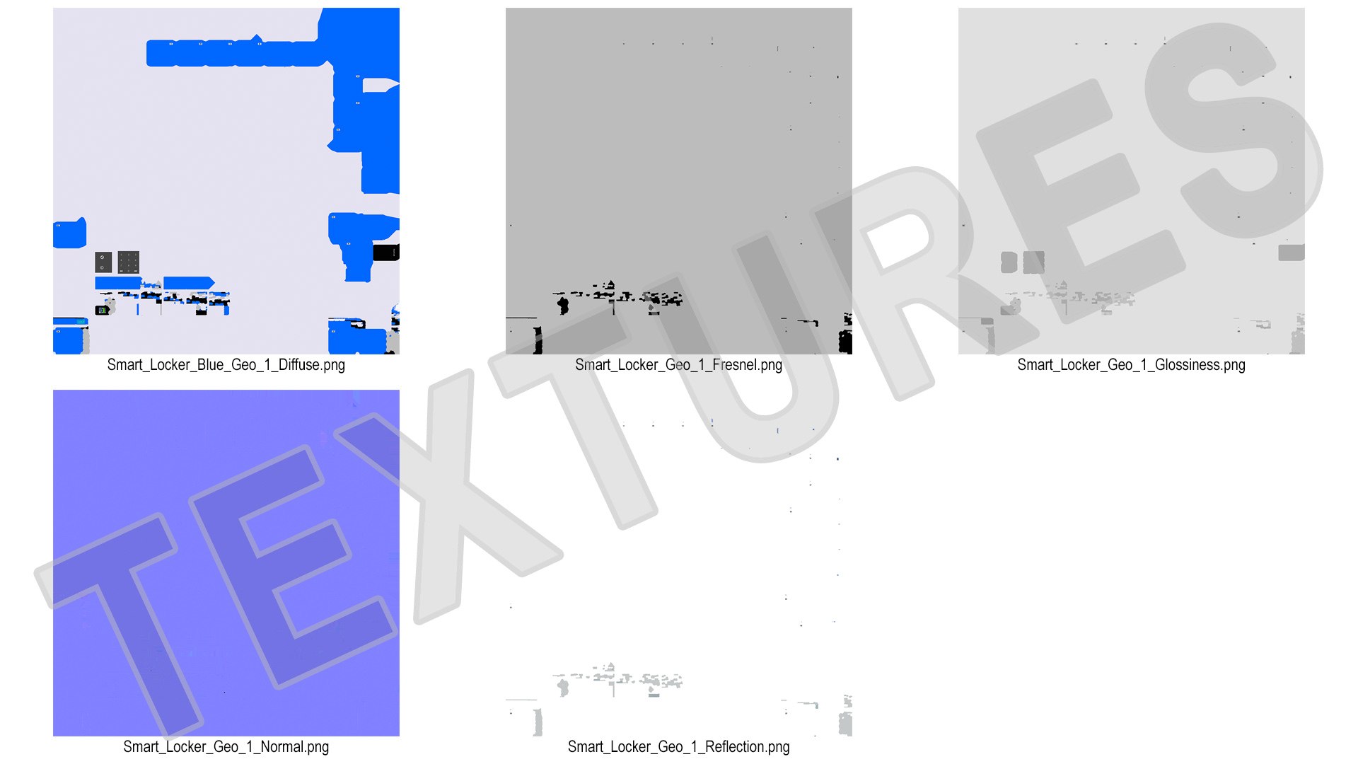 3D Smart Storage Supermarket Blue Model - TurboSquid 2141425