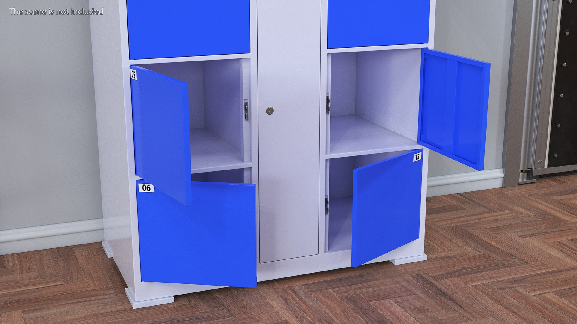 3D Smart Storage Supermarket Blue Model - TurboSquid 2141425