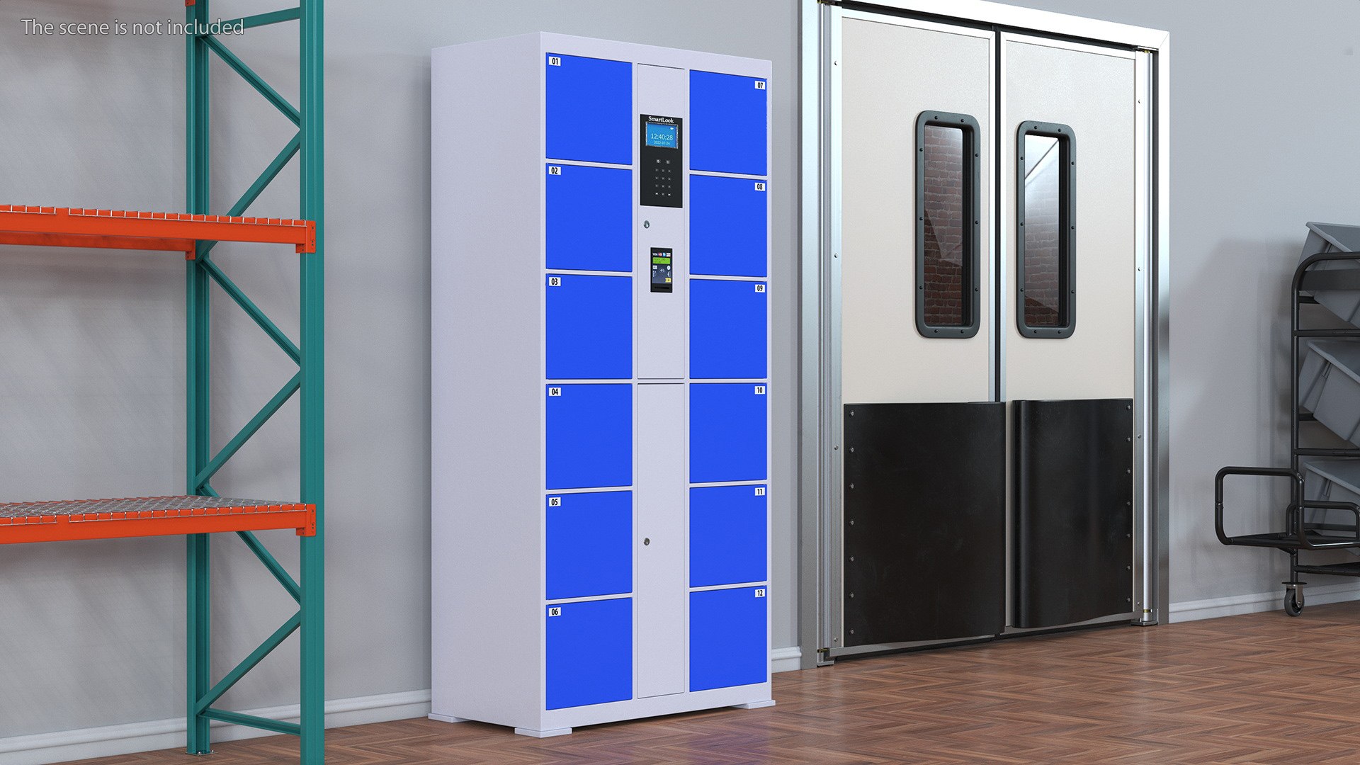 3D Smart Storage Supermarket Blue model - TurboSquid 2141425