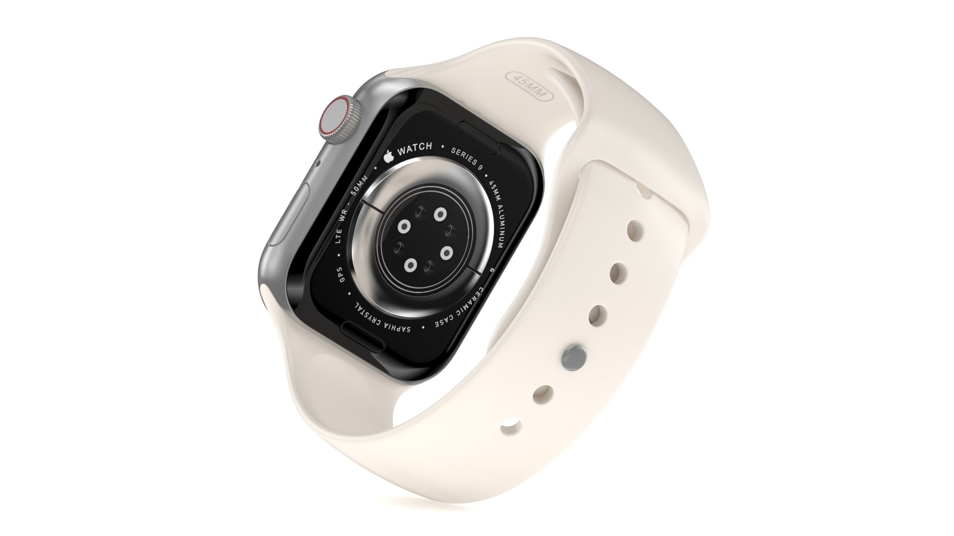 Apple Watch Series 9 Aluminum Silver 3D Model - TurboSquid 2292153