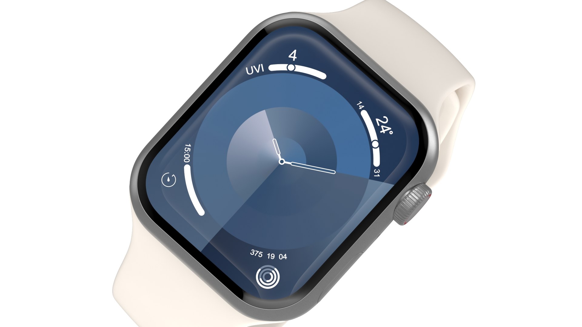 Apple Watch Series 9 Aluminum Silver 3D Model - TurboSquid 2292153