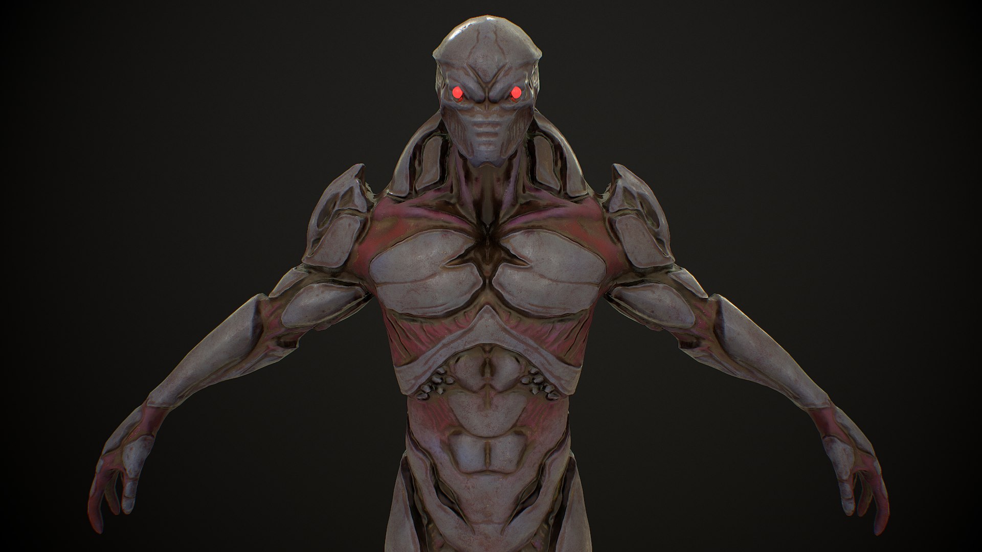 3D Mutant3 Humanoid Monster model - TurboSquid 2098284