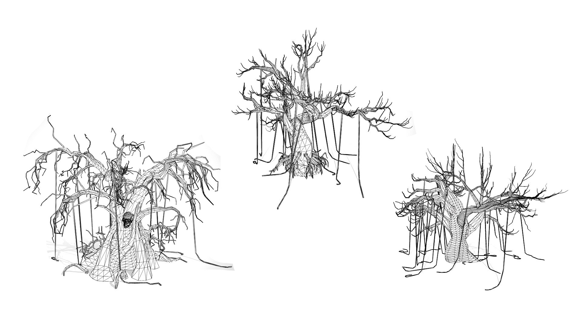 3D Haunted Tree Pack - TurboSquid 2333670