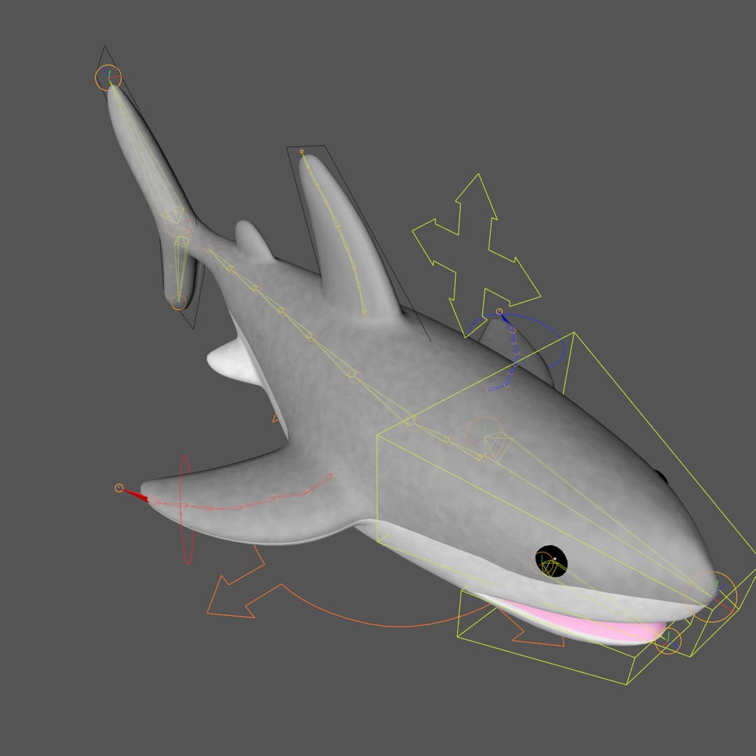 3d Model Plush Shark