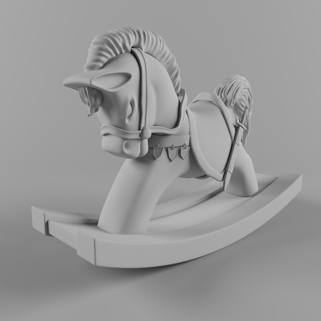 3D Toy Rocking Horse - TurboSquid 1156287