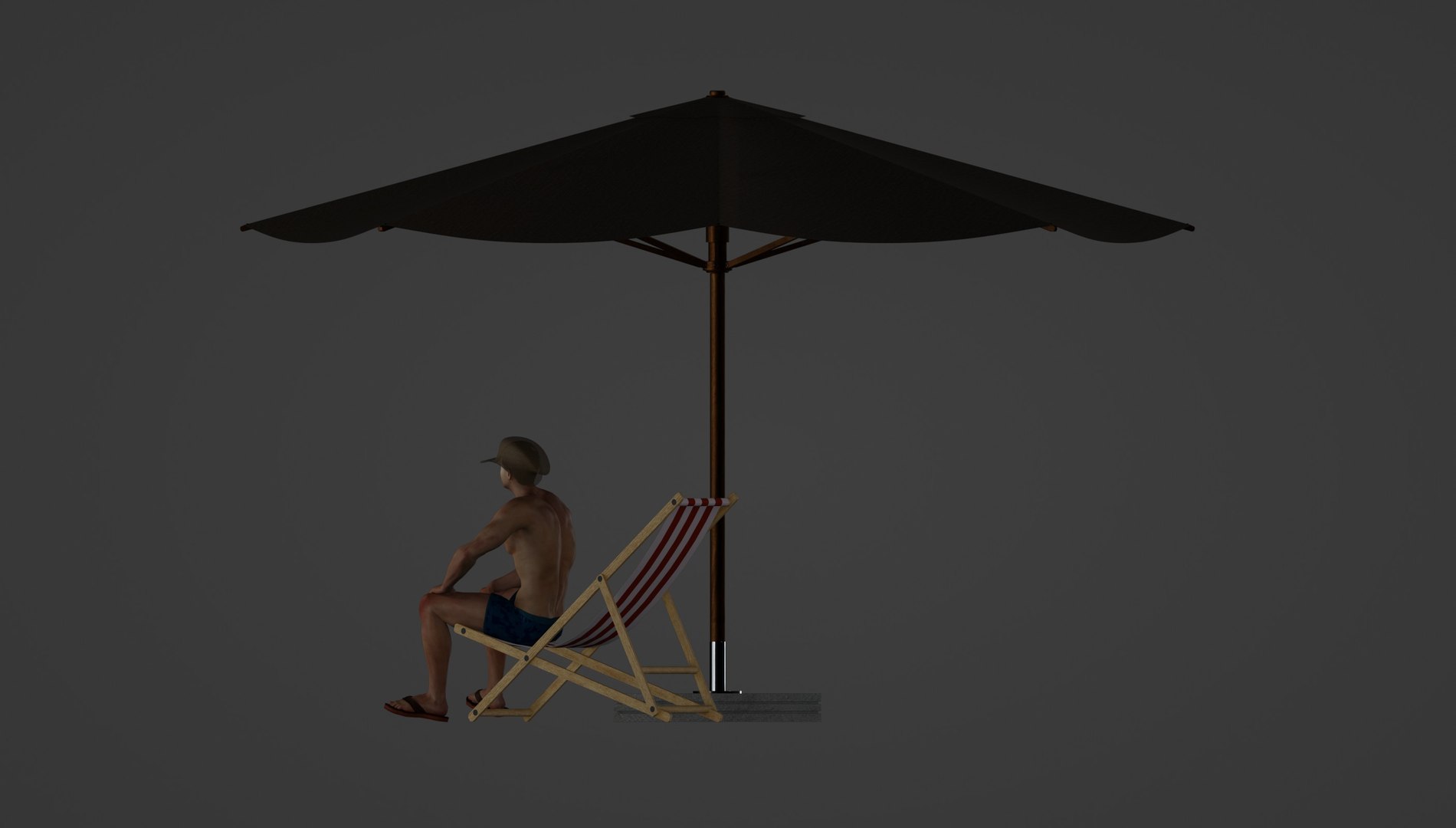 Man At The Beach 3D Model - TurboSquid 2016686