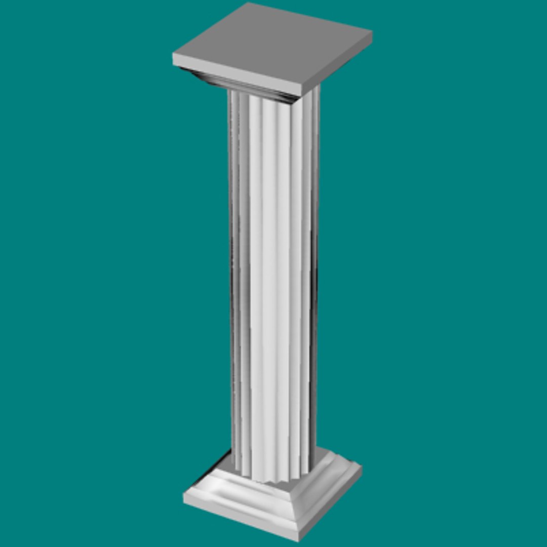 3d Greek Column Model