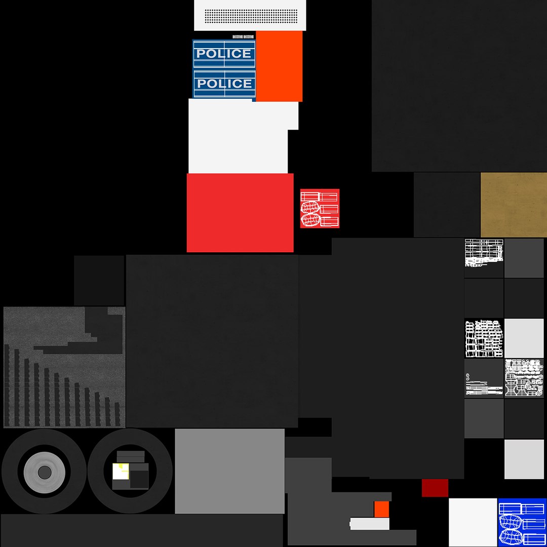 Police vehicle light bar 3D model - TurboSquid 1642365