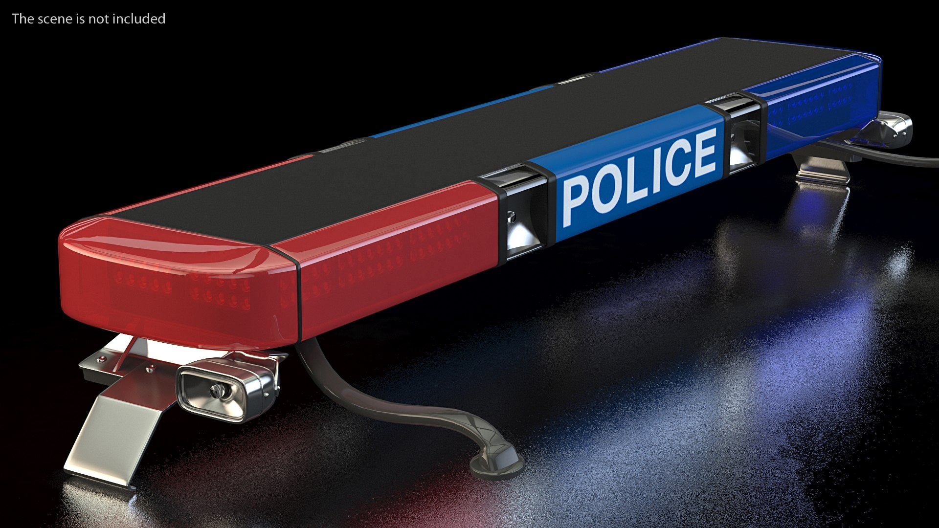 Police Vehicle Light Bar 3D Model - TurboSquid 1642365