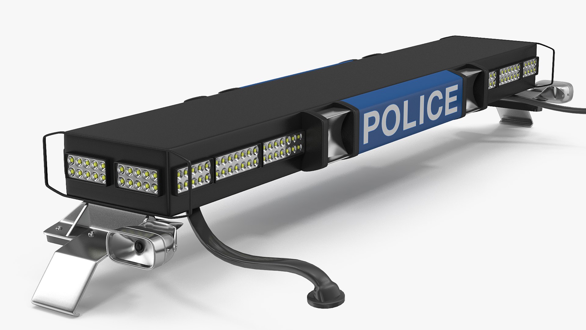 Police Vehicle Light Bar 3D Model - TurboSquid 1642365