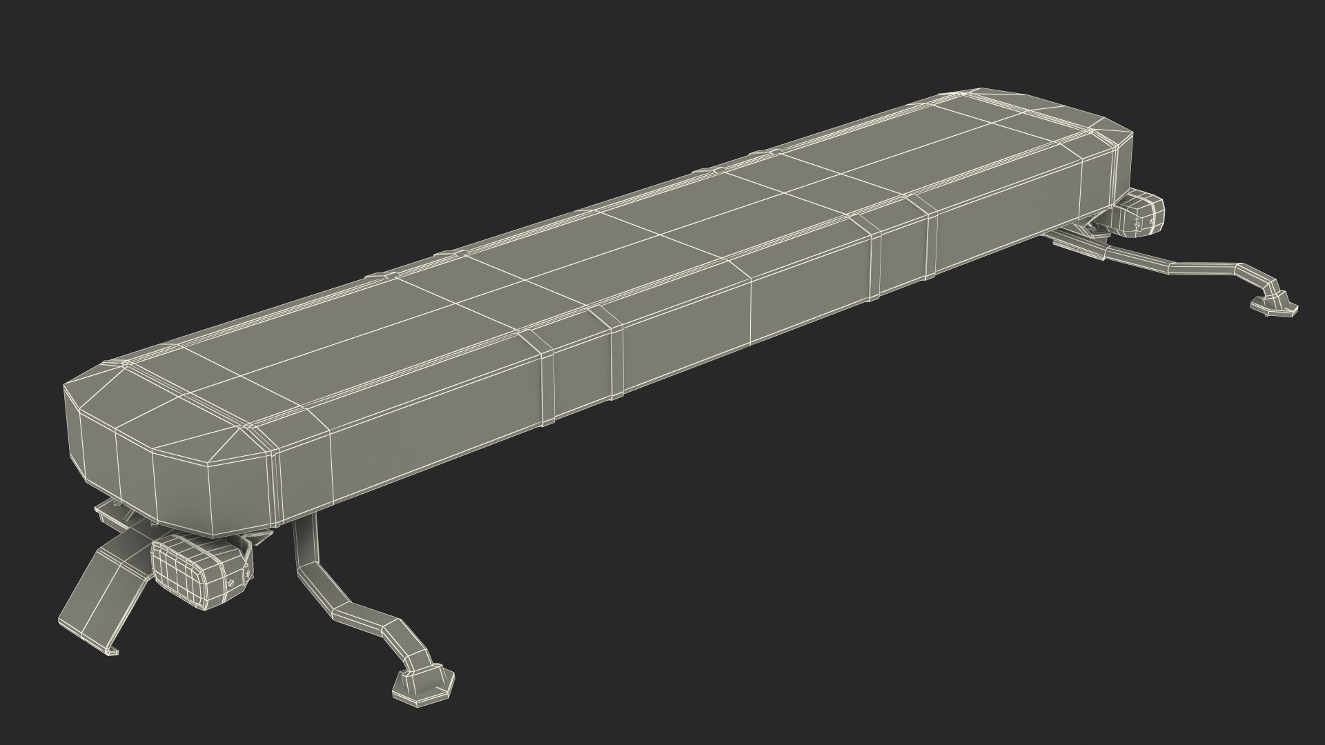 Police Vehicle Light Bar 3D Model - TurboSquid 1642365