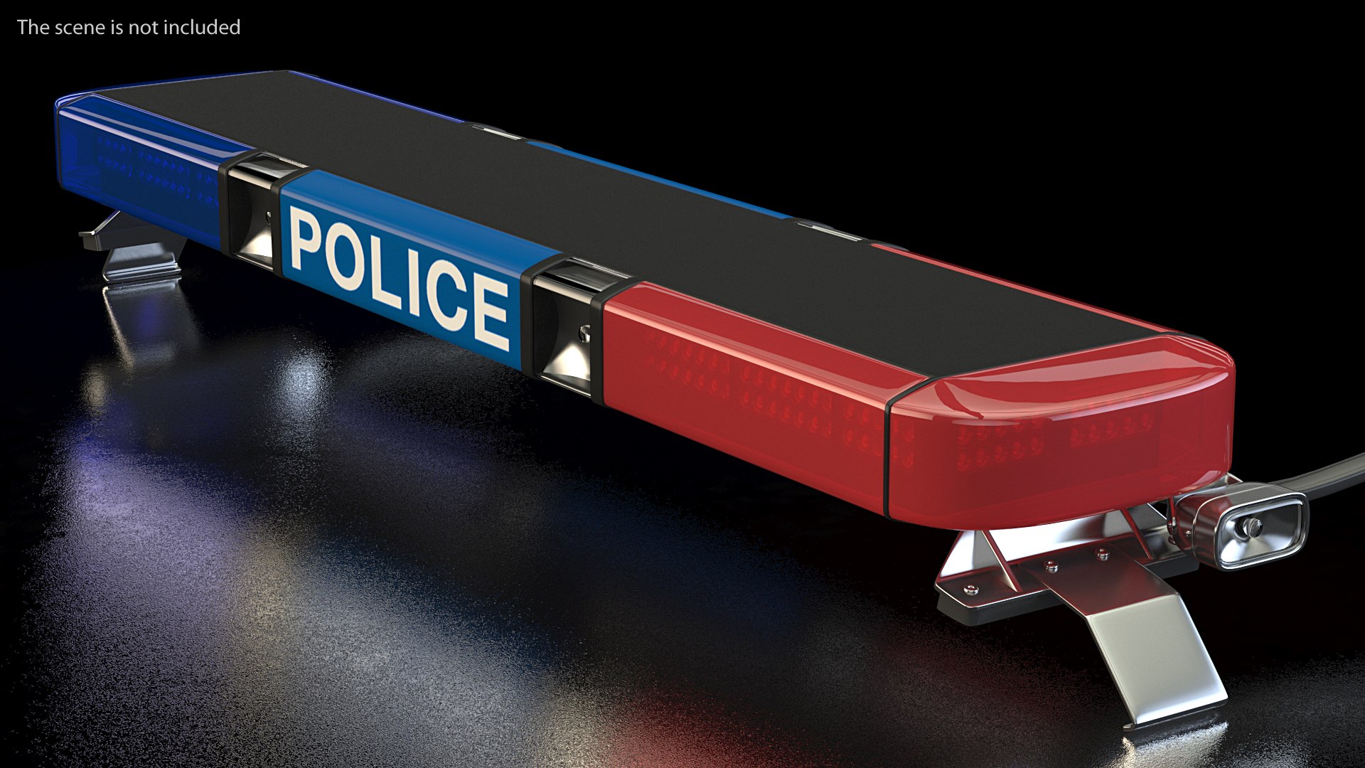 Police Vehicle Light Bar 3D Model - TurboSquid 1642365