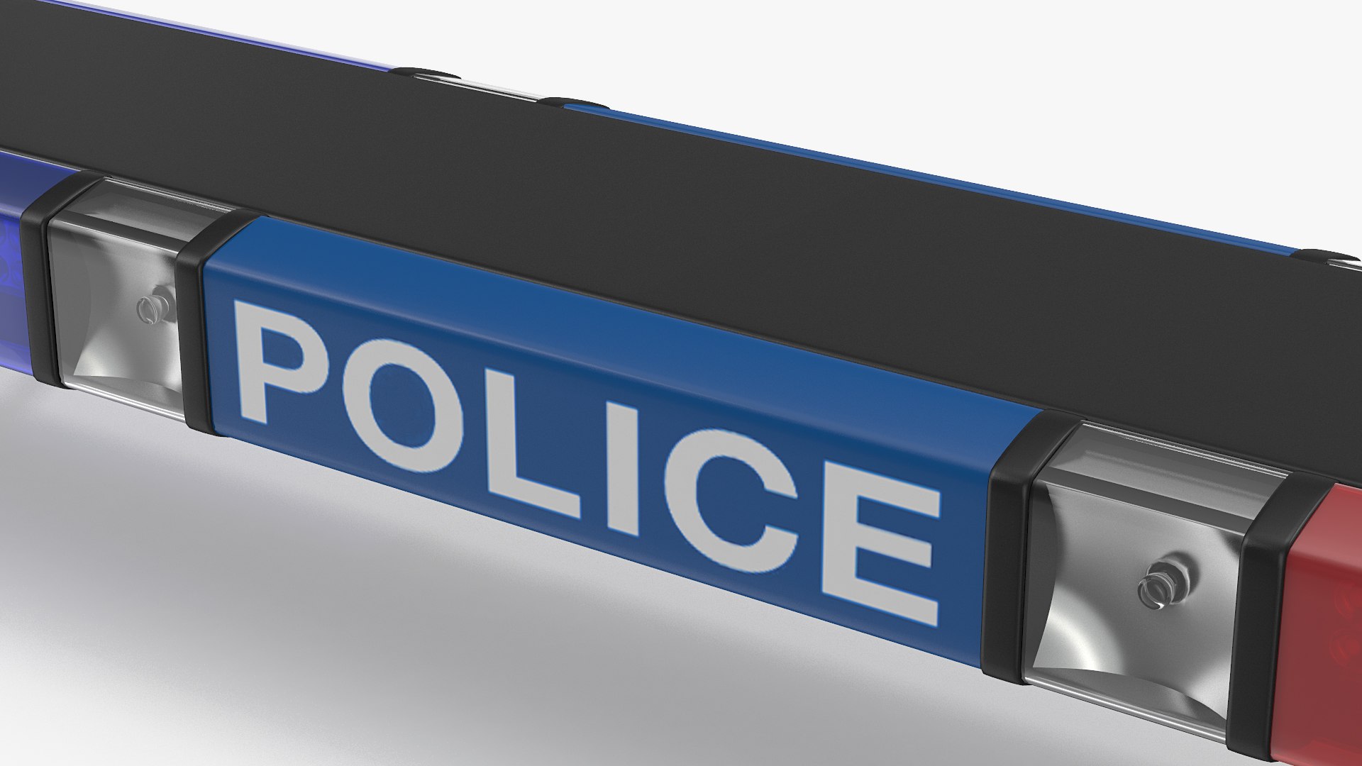 Police Vehicle Light Bar 3D Model - TurboSquid 1642365
