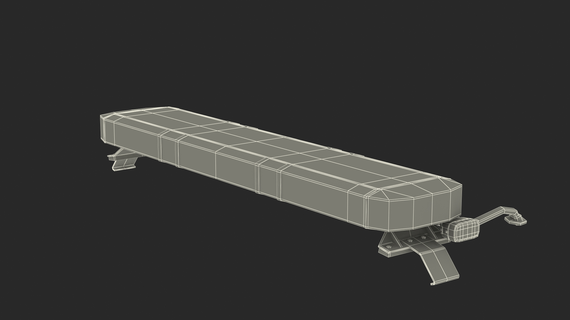 Police Vehicle Light Bar 3D Model - TurboSquid 1642365
