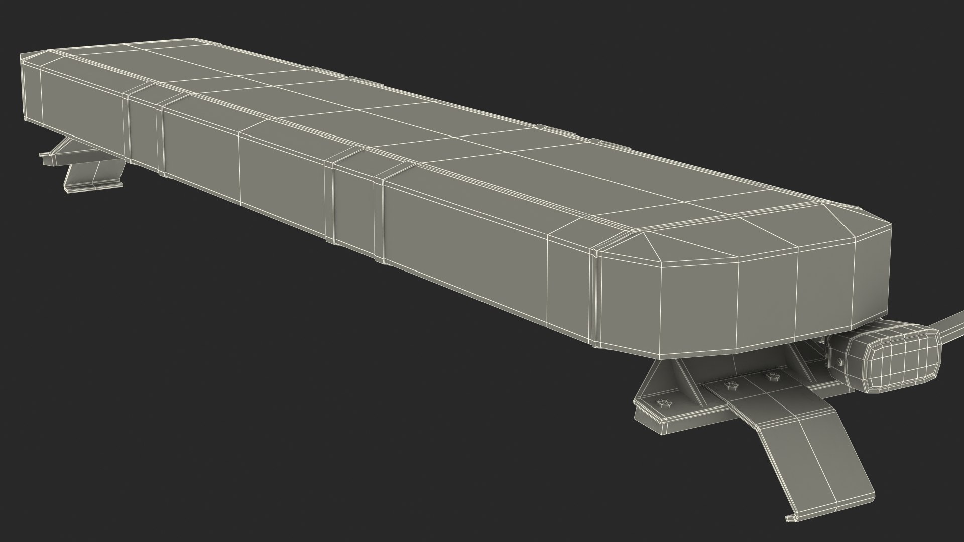 Police Vehicle Light Bar 3D Model - TurboSquid 1642365