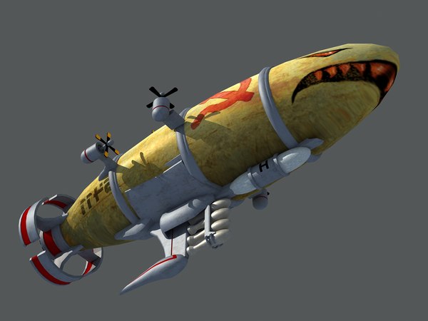 红色警戒基洛夫飞艇低聚3D模型 - TurboSquid 1473674