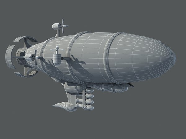 红色警戒基洛夫飞艇低聚3D模型 - TurboSquid 1473674